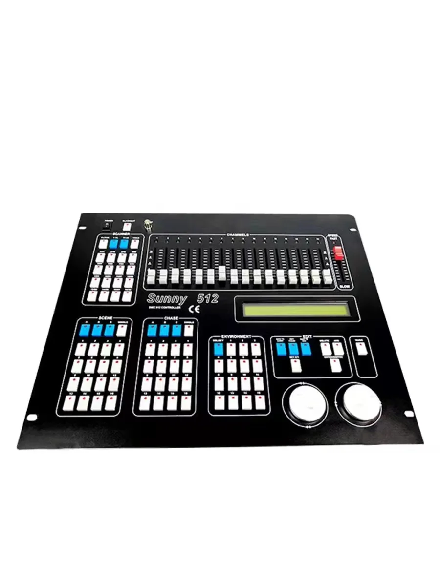 Buy Professional Stage Light DMX Master Console New Sunny 512 DMX Controller With Flycase ...