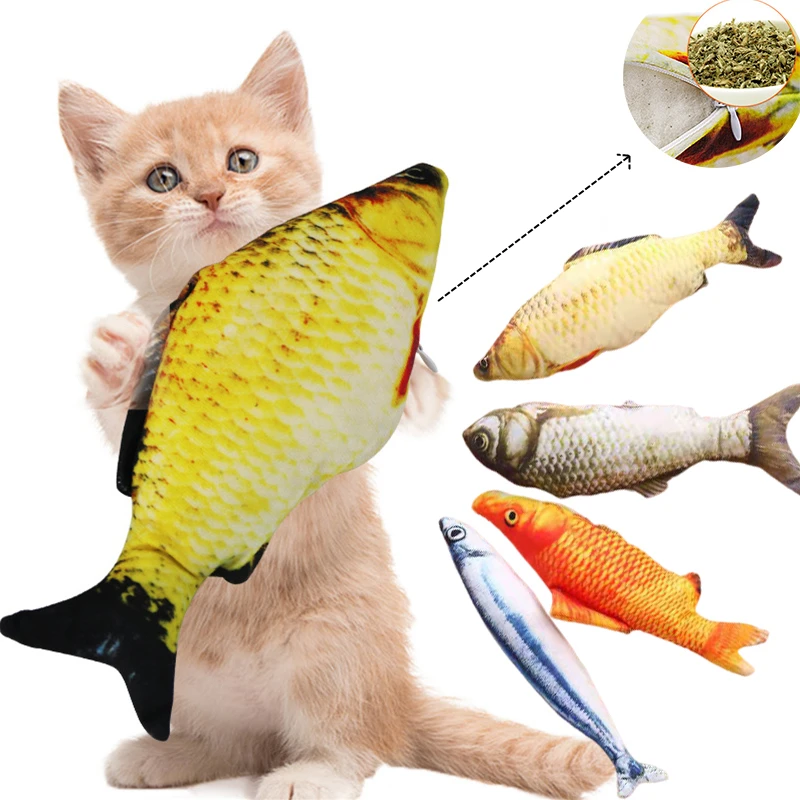 20-30-40-Creative-Cat-Toy-3d-Fish-Simulation-Soft-Plush-Anti-Bite ...
