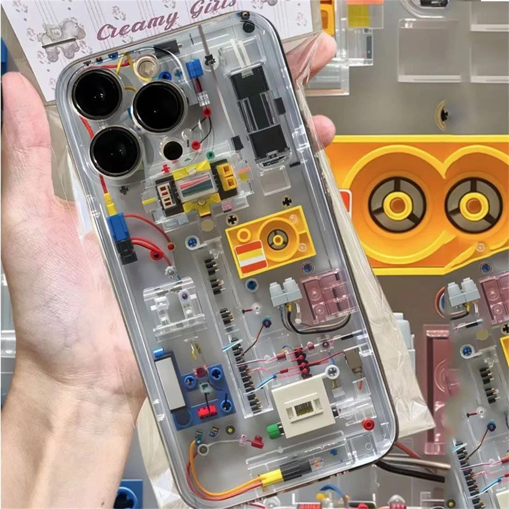 Creative-Circuit-Cartoon-Bricks-Phone-Case-For-Xiaomi-Redmi-Note-13-12 ...