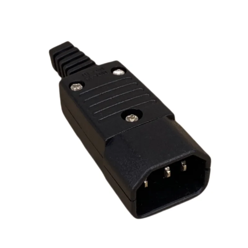 Generic Iec Straight Cable Plug Connector C13 C14 Female Male Plug ...