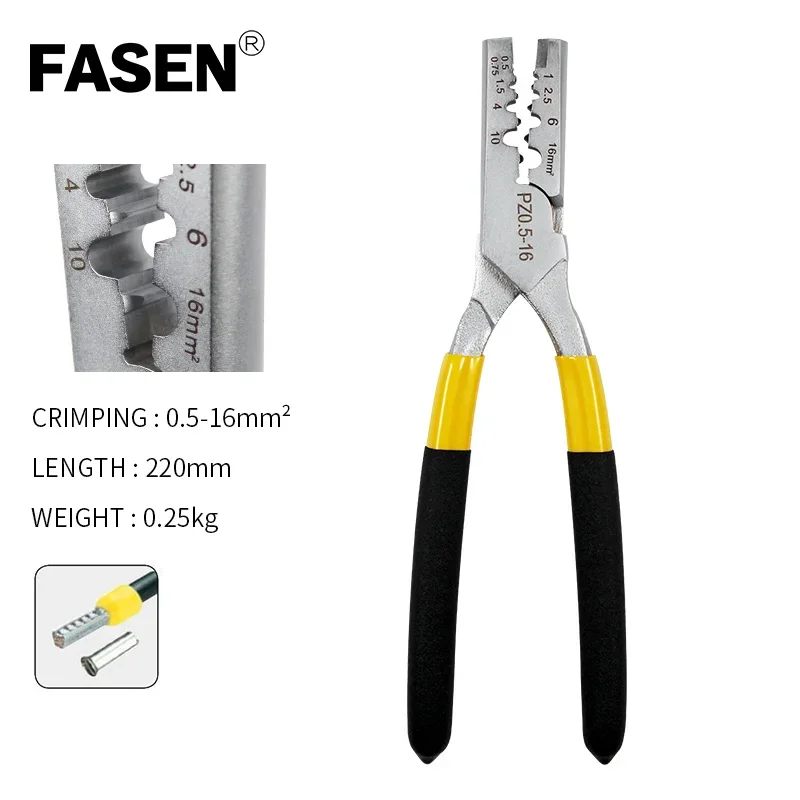 PZ0-5-16-Crimp-Tube-Terminals-Pliers-Germany-Style-Small-Crimping-Tool ...