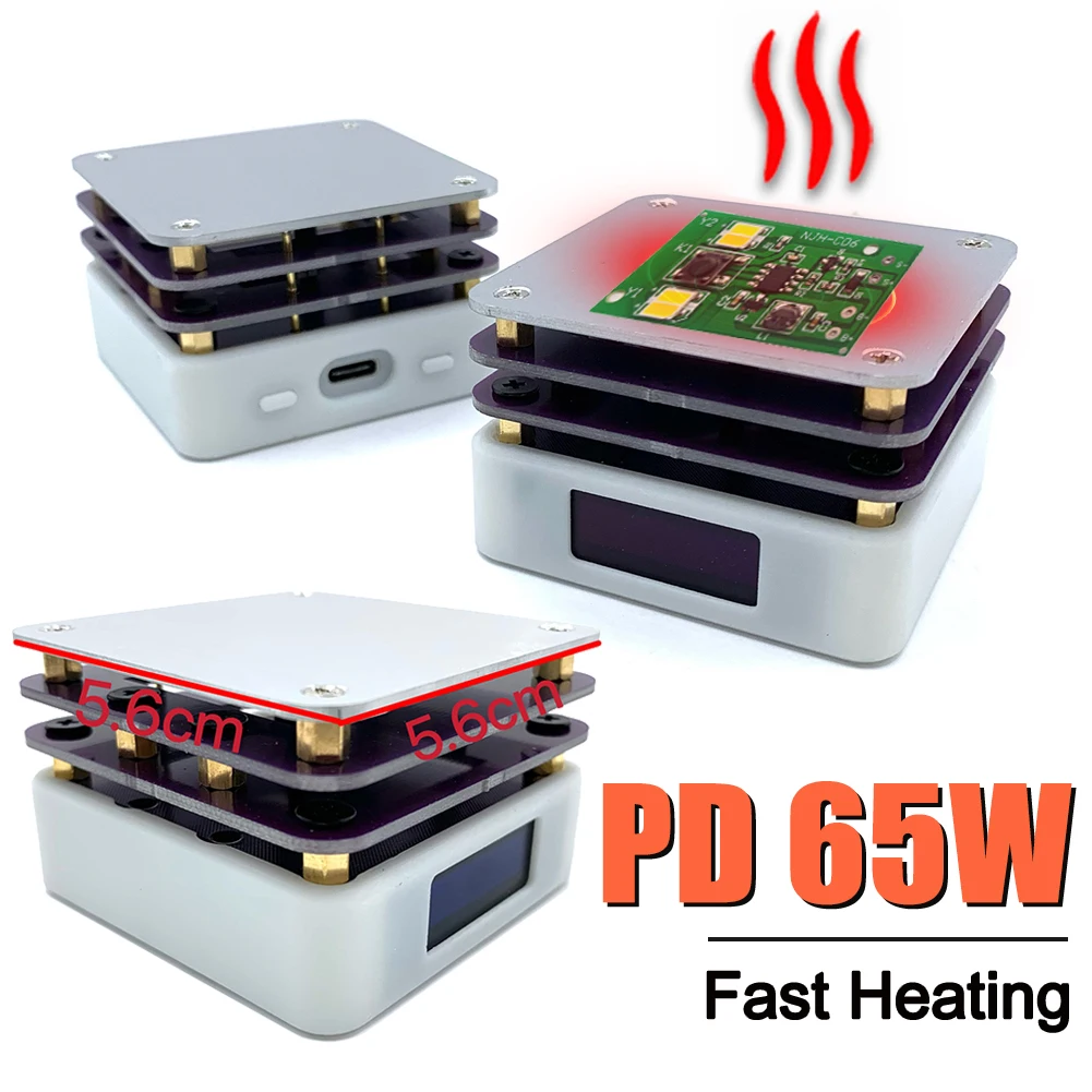 65W Mini Hot Plate SMD Preheater Preheating Rework Station, 44% OFF