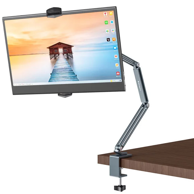 Protable Monitor Holder Bed Desktop Stand Adjustable Monitor Riser Fit ...