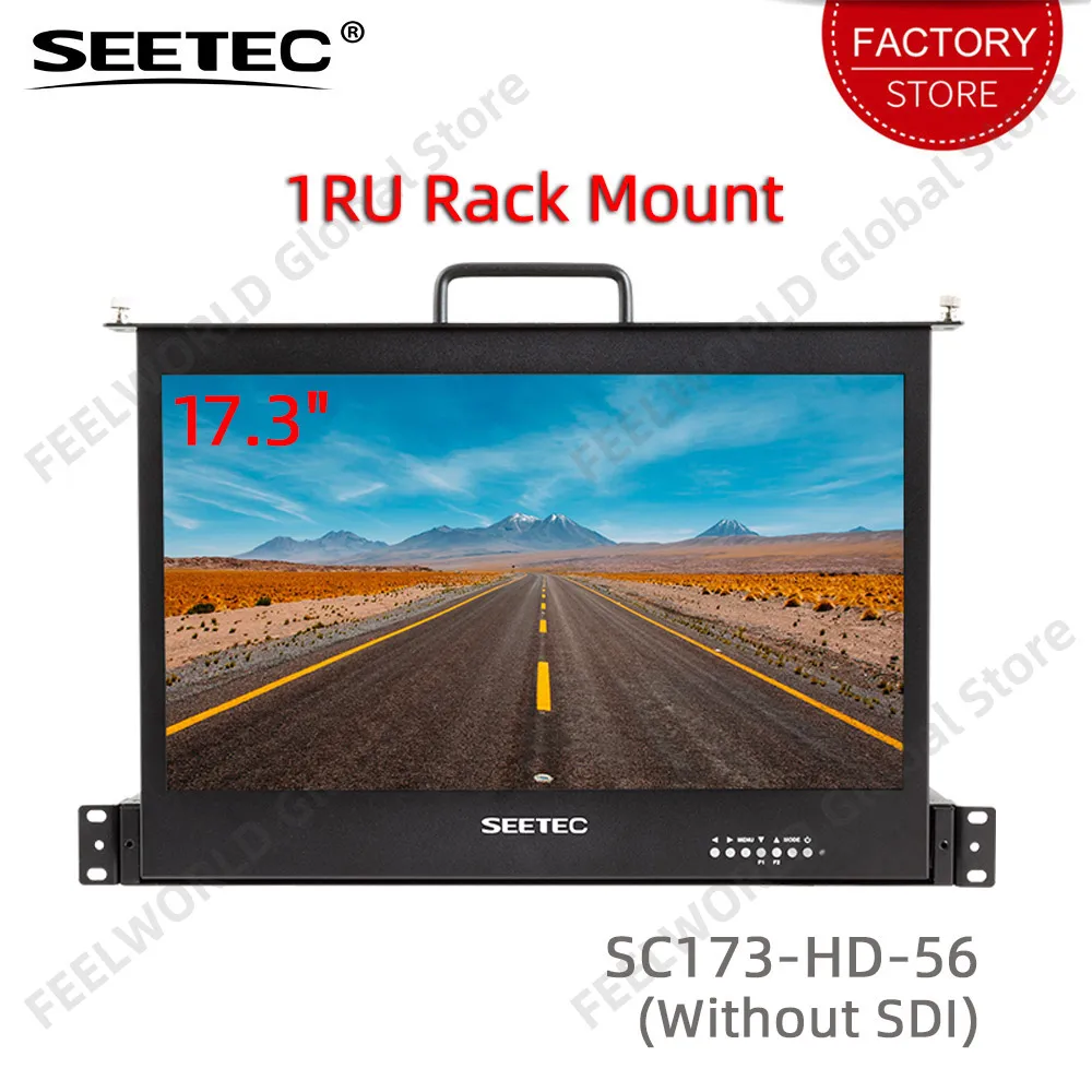 SEETEC-SC173-HD-56-17-3-Inch-1RU-Pull-Out-Rack-Mount-Monitor-Broadcast ...