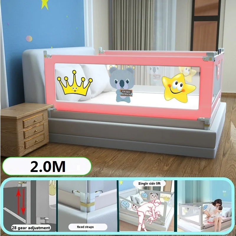 Children-Bed-Anti-Fall-Barrier-Bedroom-Sleeping-Fence-Kids-Sleep-Alone ...