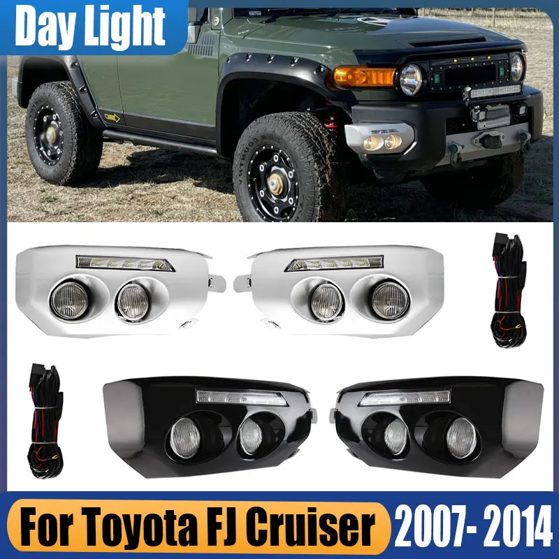 Auto LED Fog Light For Toyota FJ Cruiser 2007-2014 1 Set Car Front ...