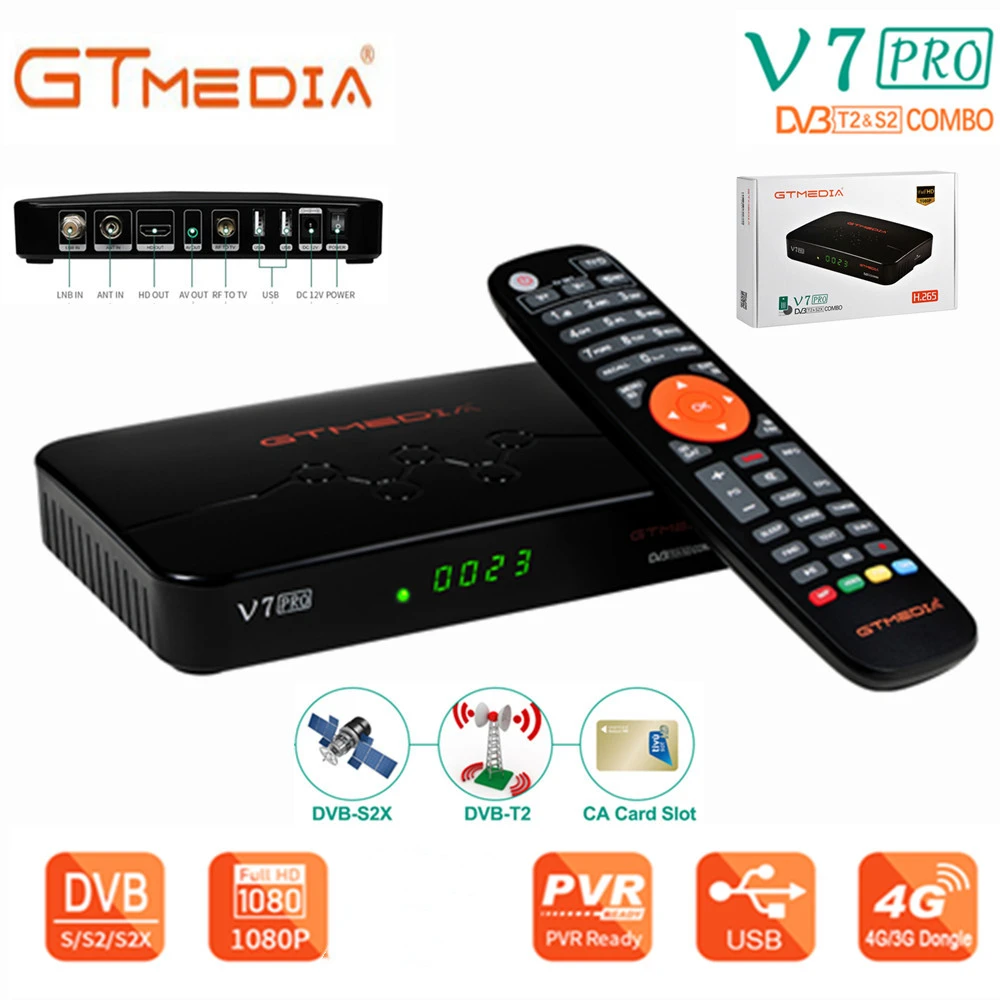 Gtmedia V7Pro Super TV Box Digital Terrestrial Satellite TV Decoder ...