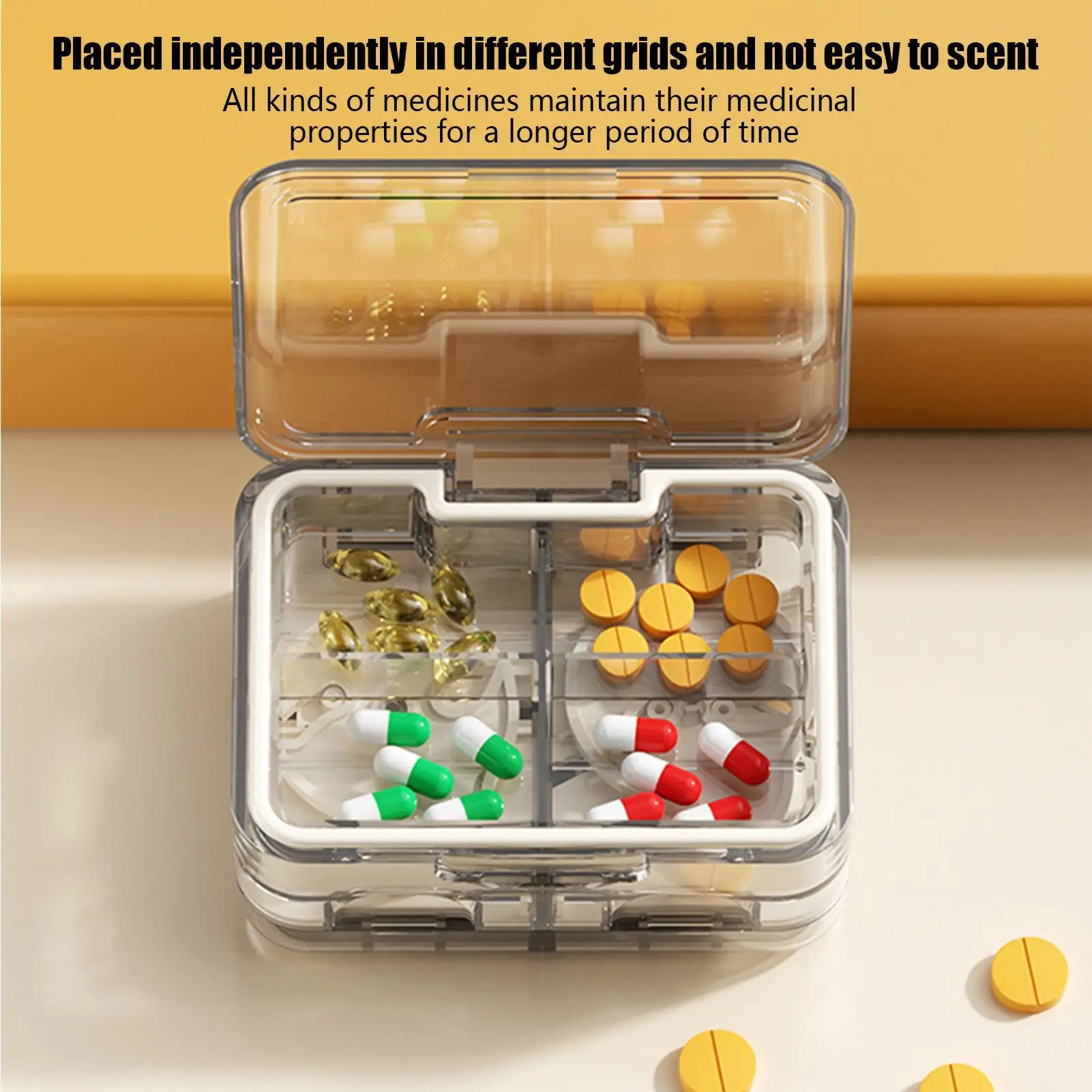 Pill Cutter Portable Medicine Crusher Multifunctional Daily Sealing ...