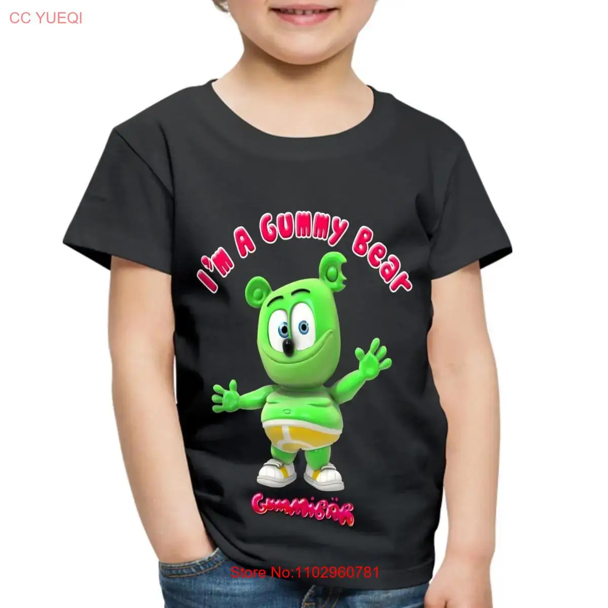 Gummibär I'm A Gummy Bear Official Merch Toddler Premium T-Shirt long ...