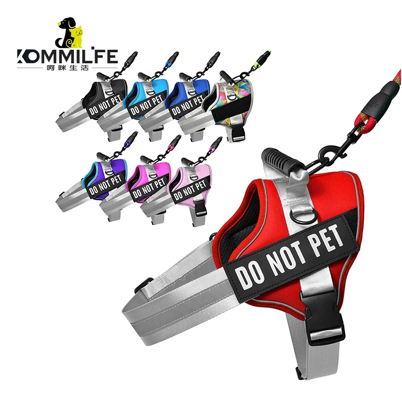 Nylon Reflective Dog Harness Personalized Breathable Dog Harness With ...