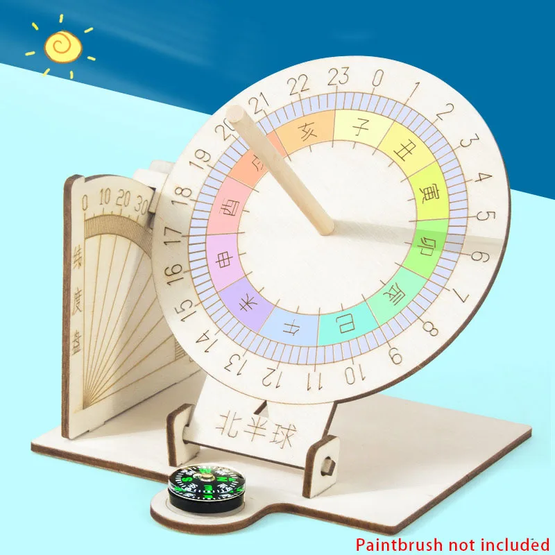 Children-s-Science-Small-Production-DIY-Sundial-Model-Elementary-School ...