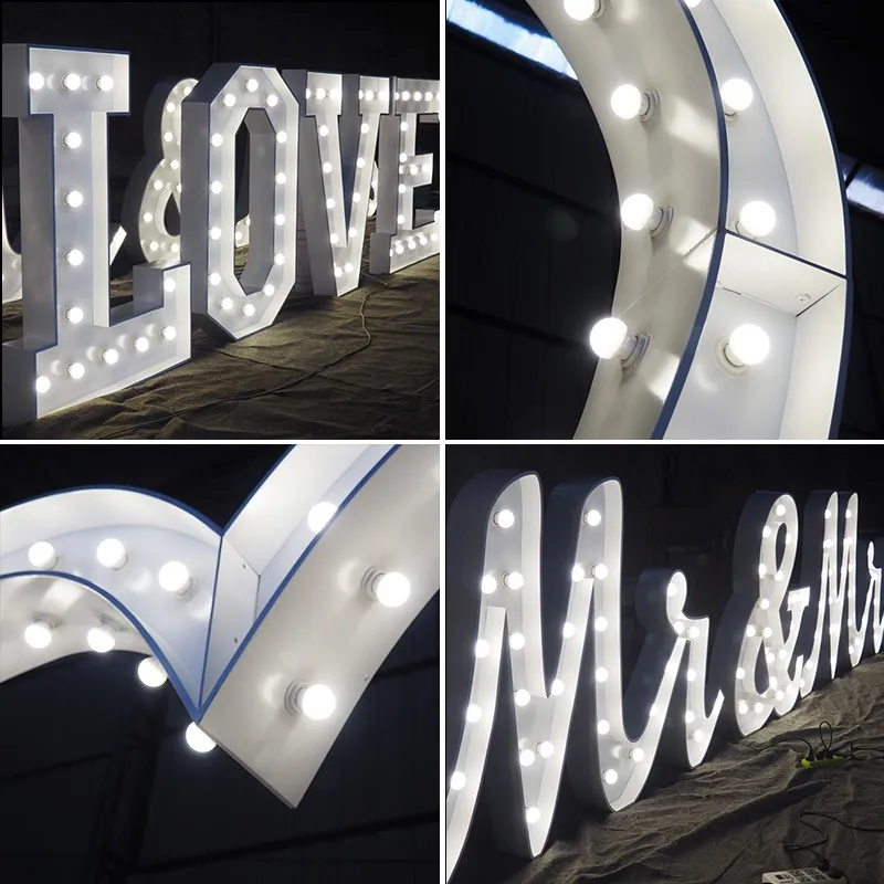 Big Light Up Letters Led Large Light Up Marquee Letters Sign Giant ...