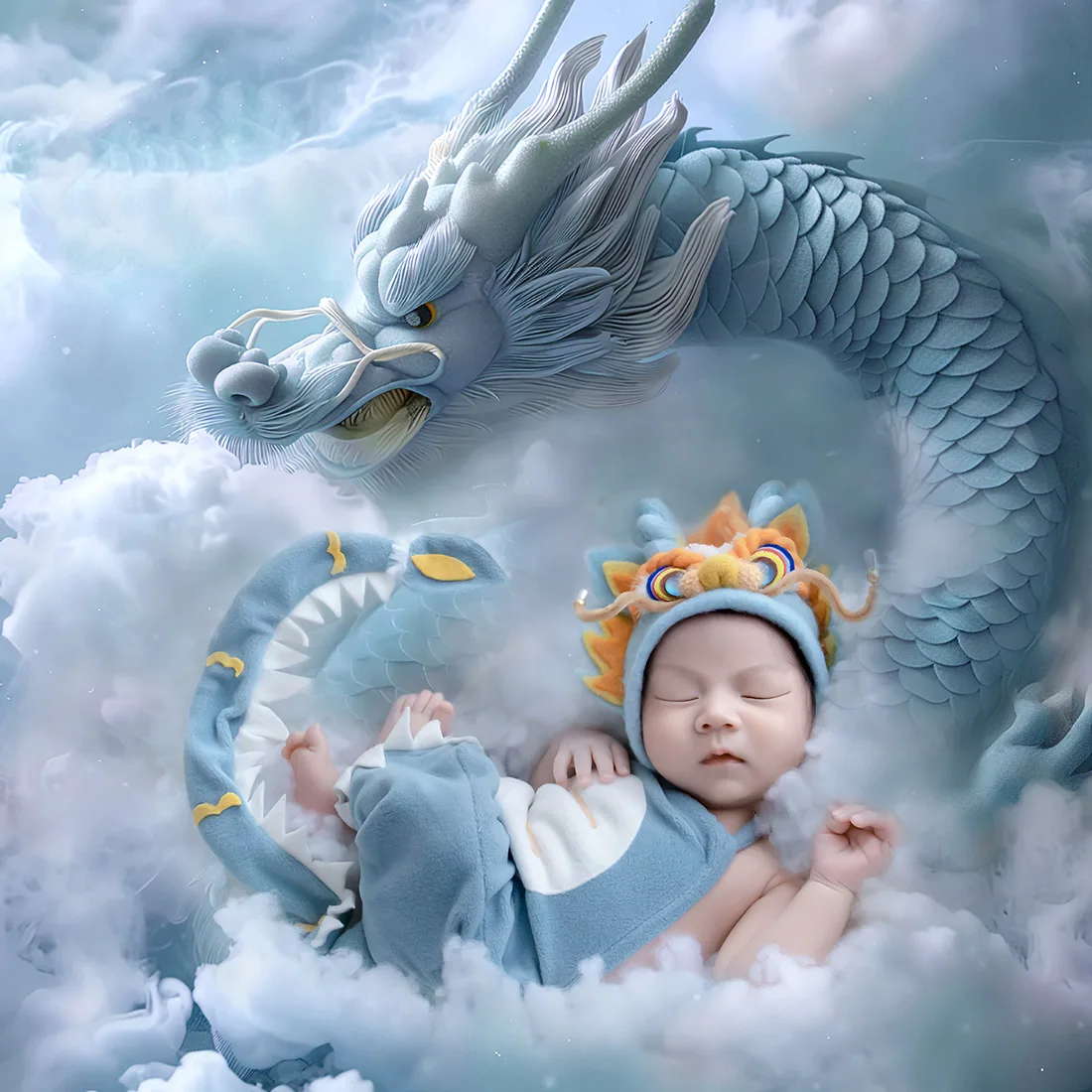 Newborn Dragon Hat And Clothes Set Photo Props Soft Febric Baby Romper ...