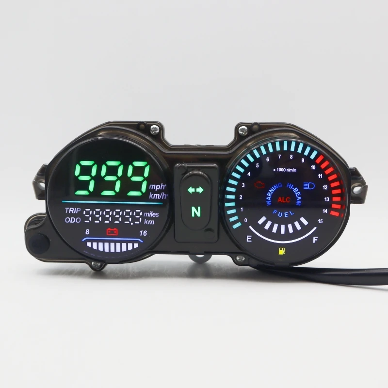 MotoQueen 2023 LED Motorcycle Speedometer For Brazil CG/Titan 150 ESD ...