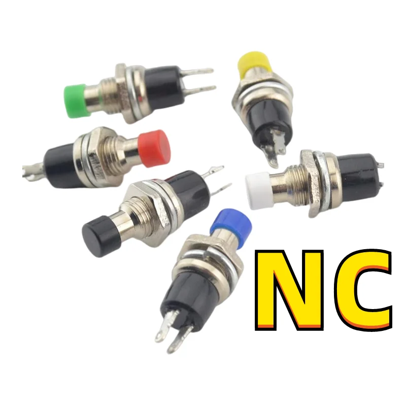6pcs 7mm Normally Closed Nc Momentary Push Button Switch Reset Switch ...