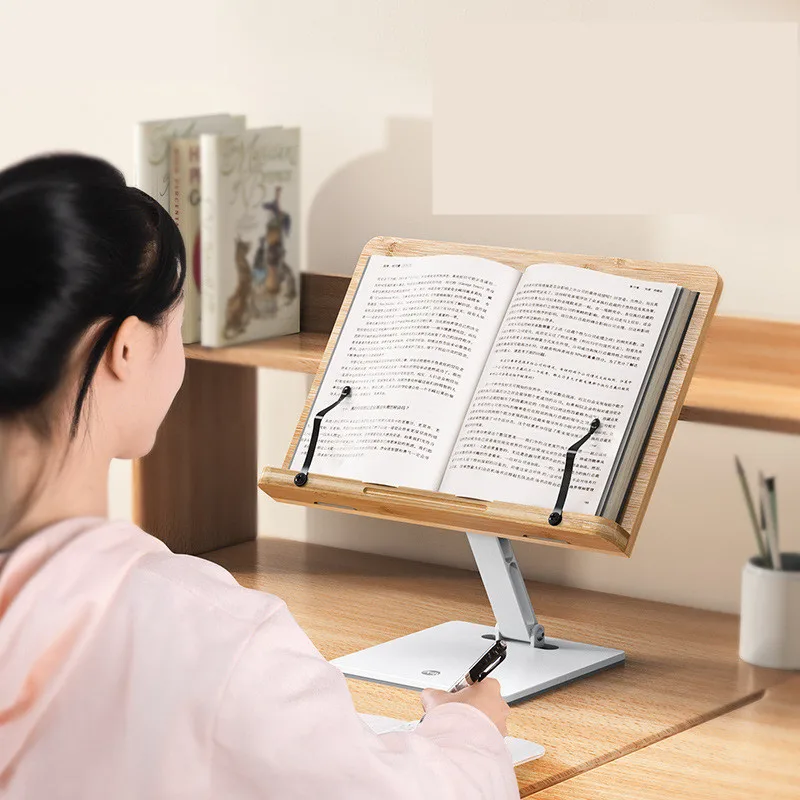 Wooden Bible Reading Rack Adjustable Book Holder Foldable Christ ...