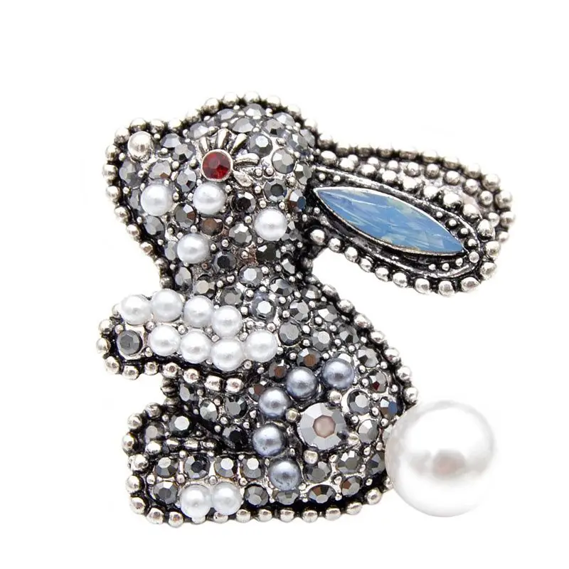 CINDY-XIANG-New-Arrival-2-Colors-Choose-Rhinestone-Rabbit-Brooches-For ...