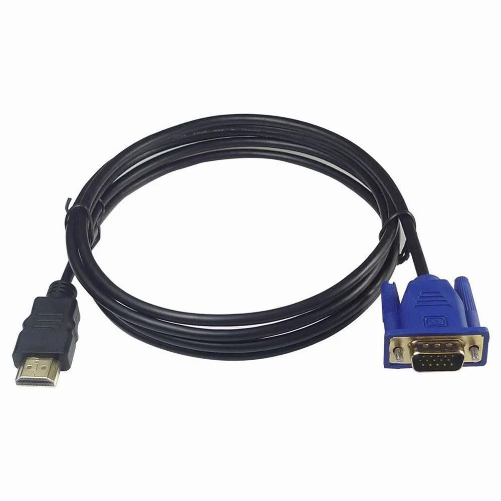 3M/5M/10M HDMI compatible Cable To VGA 1080P HD with Audio Adapter ...