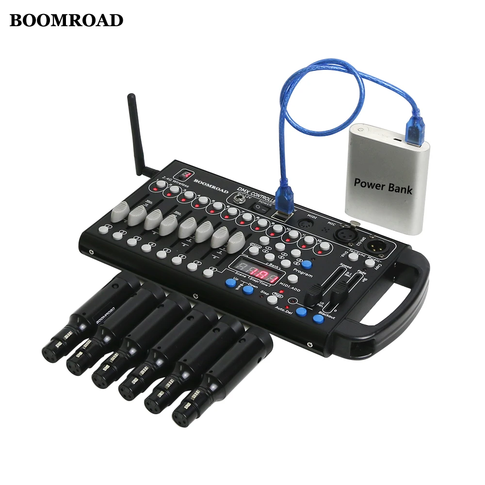 192ch-Dmx-Controller-Wireless-DMX-Receiver-Built-in-Battery-Stage ...