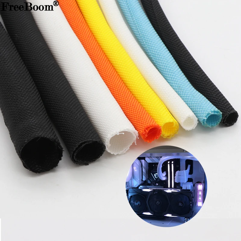 1/5M Self Closing PET Expandable Braided Sleeve Self-Closed Flexible ...