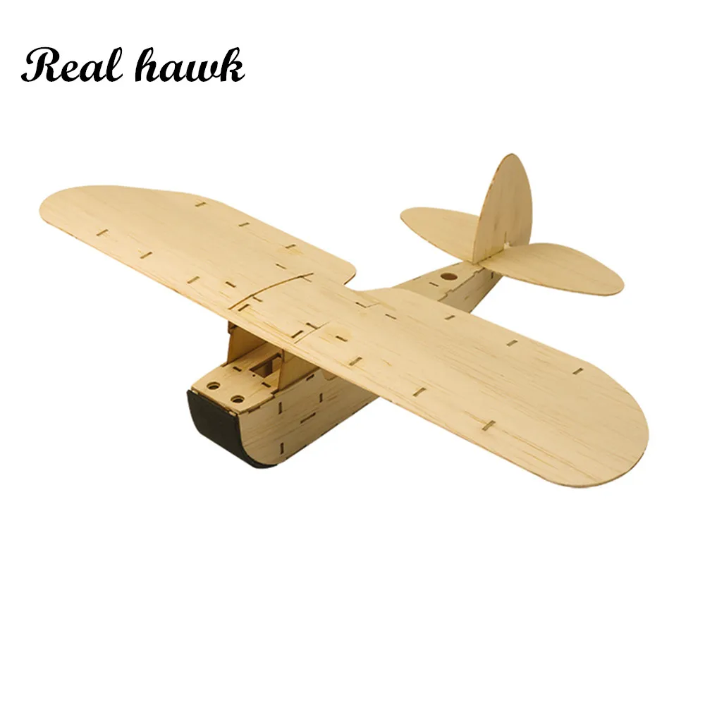 Real Hawk Balsawood Free Flight Airplane ZYO-6 Wood Plane Model Boys ...