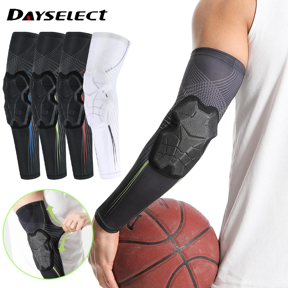 1Pcs Sports Anti-collision Elbow Pads Compression Arm Sleeves Protector ...