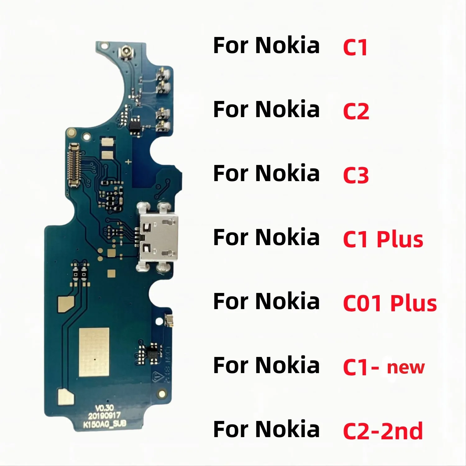 USB-Charger-Dock-Connector-Board-Charging-Port-Flex-Cable-For-Nokia-C1 ...