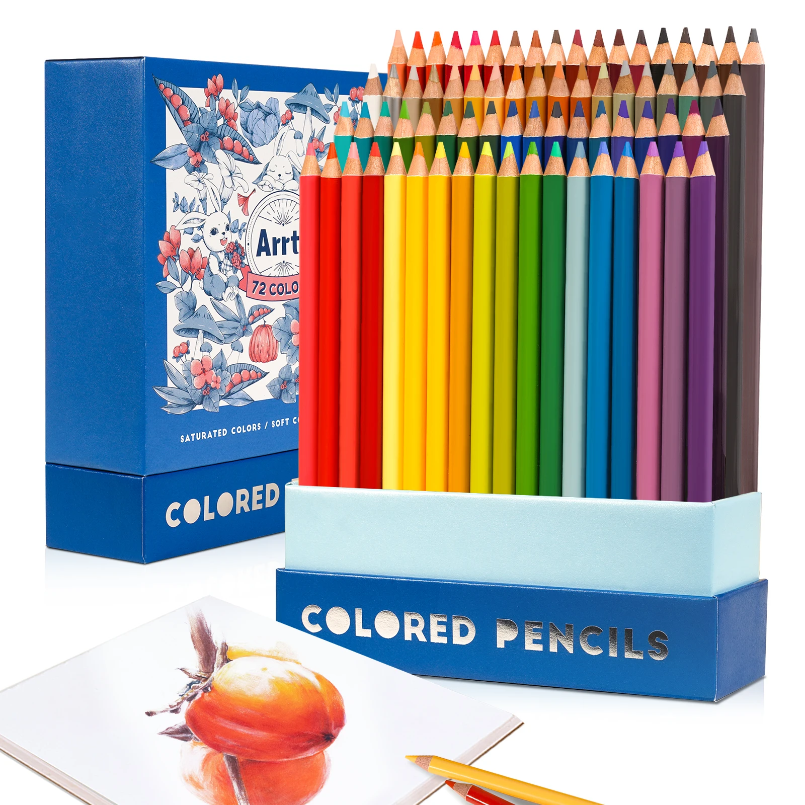 Arrtx-Artist-72-Colored-Pencils-Set-with-Protective-Vertical-Insert-Box ...