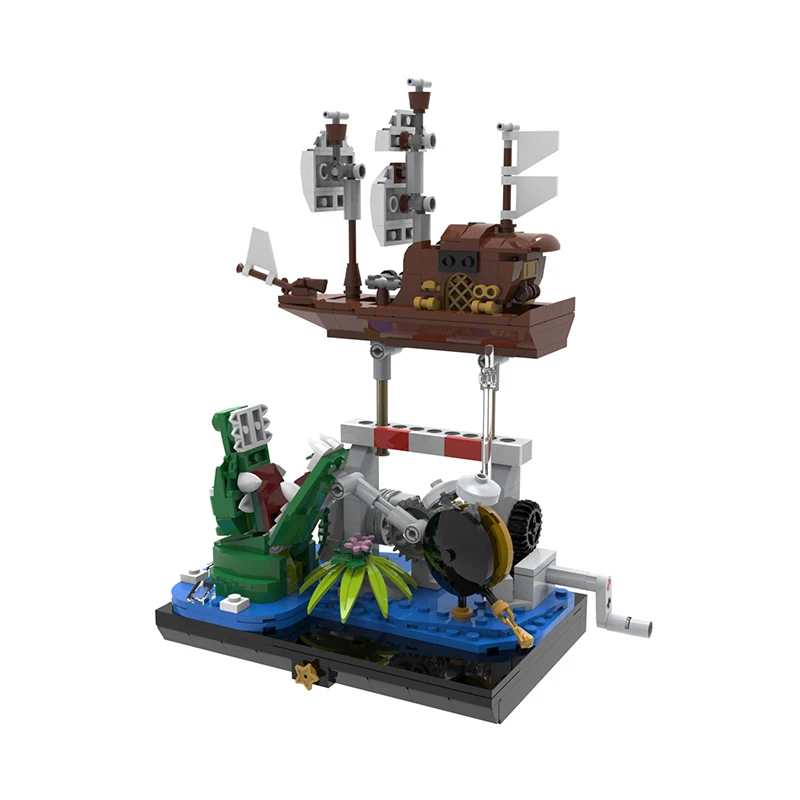 MOC-Set-Tale-World-Adventure-Rotatable-Fairy-Ship-Children-s-Dreamland ...