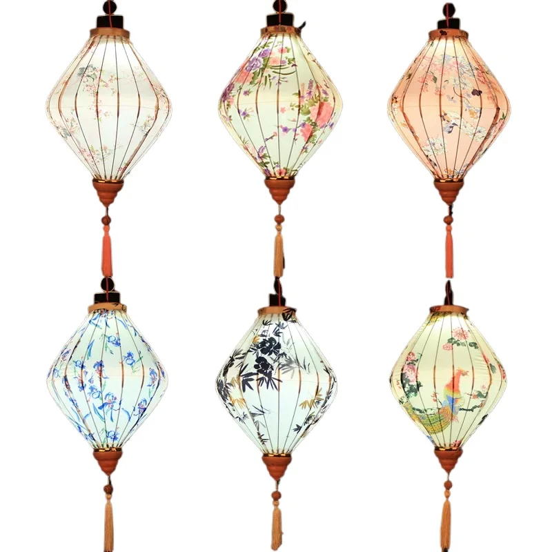 12inch Classical Silk Lantern Chinese Style Traditional Lantern Balcony ...