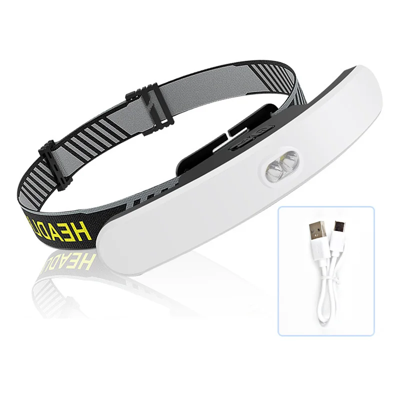 LED Lash Light USB Rechargeable Headlamp Eye Protection Shadowless Nail ...