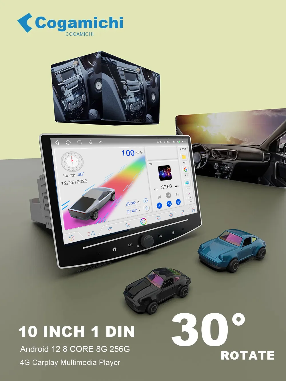 Cogamichi-10-1-inch-Carplay-android-auto-1-din-Car-intelligent-systems ...