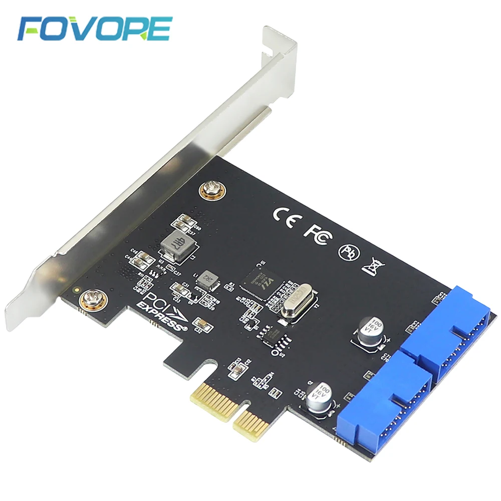 PCIE-19-Pin-USB-Adapter-PCI-e-x1-to-Dual-USB-3-20Pin-19Pin-interface ...