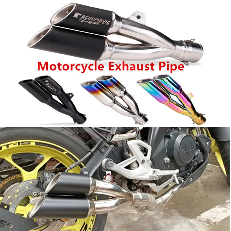 51mm Motorcycle Modificatio Exhaust Pipe Escape Modified Motorbike ...