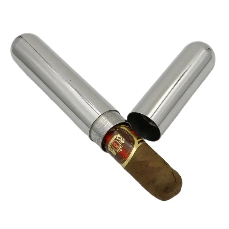 Stainless Steel Single Tube Cigar | Stainless Steel Storage Tube ...