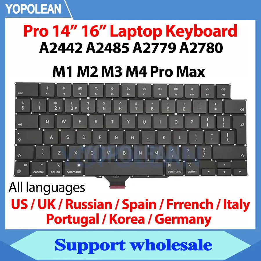 New Keyboard For Macbook Pro A2442 A2485 A2779 A2780 A2918 A2991 A2992 ...