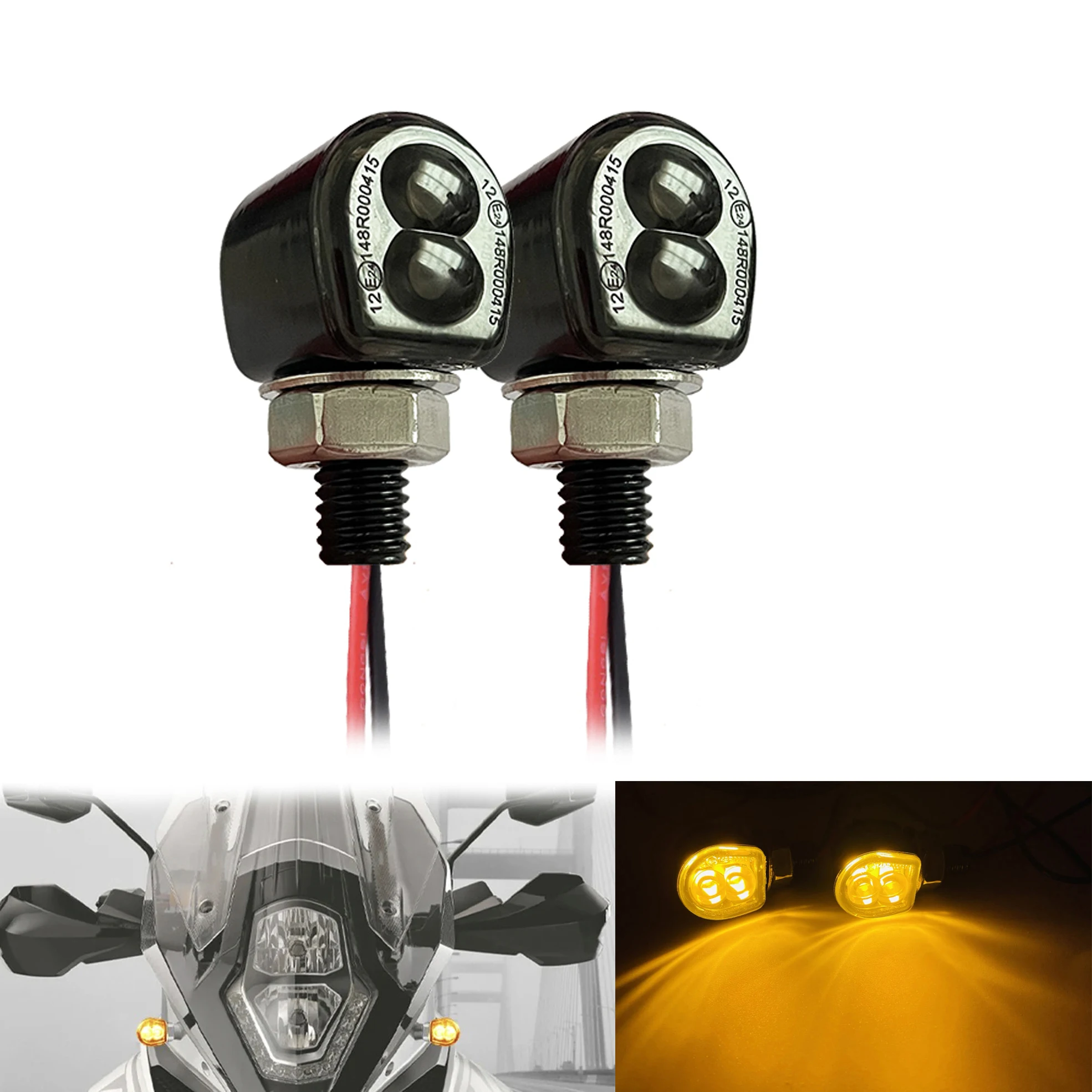 E-Marked-M8-Mini-Motorcycle-Turn-Signal-Light-Indicator-12V-Amber-LED ...