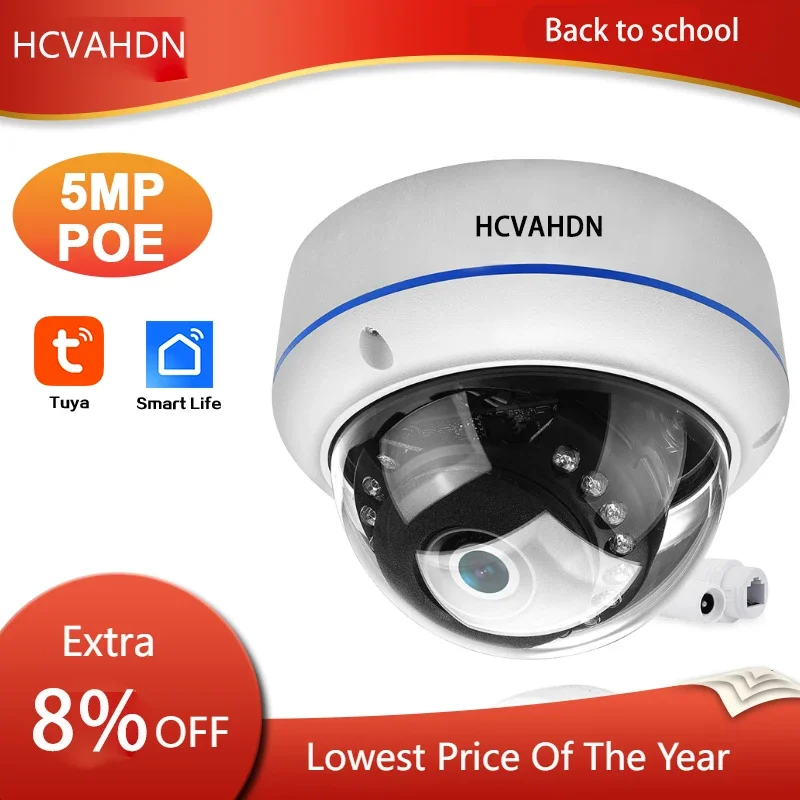 Tuya-6MP-POE-CCTV-Dome-Camera-Outdoor-Waterproof-5MP-Smart-Life ...