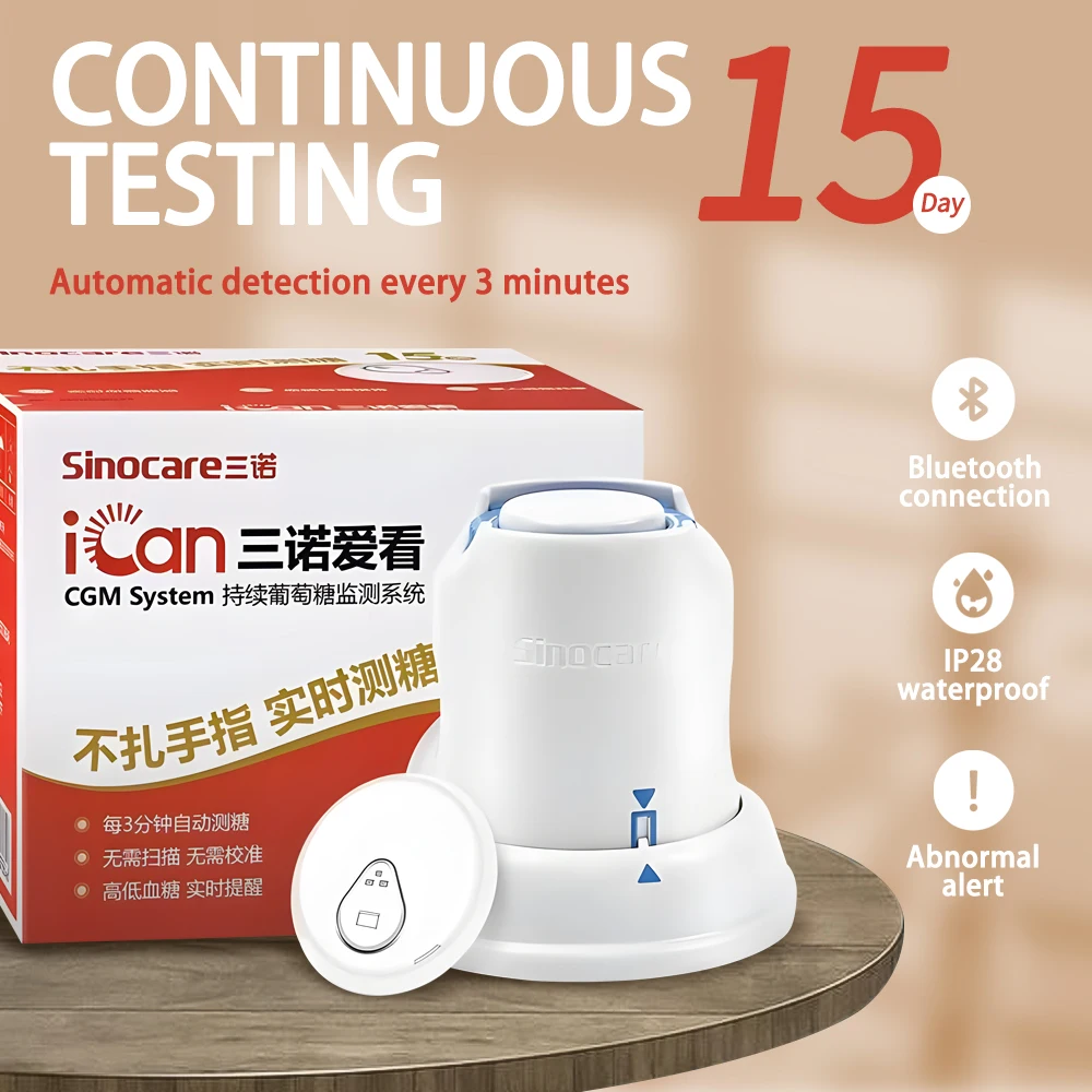 Sinocare-ICAN-Blood-Glucose-Meter-24h-Real-Time-Monitoring-Tester ...
