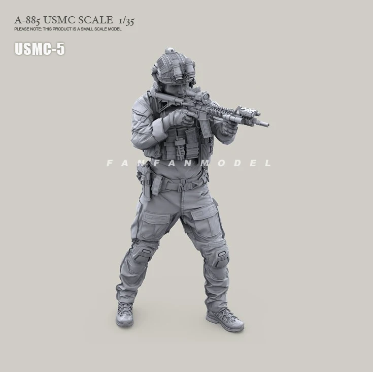 1/35 Resin soldier model kits US. resin figure DIY military man self ...