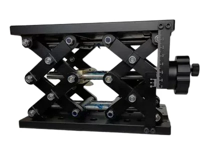 PT SD409 Precision Manual Lifting Platform Z Axis Elevator Lift Displacement Table Plus Scale ...