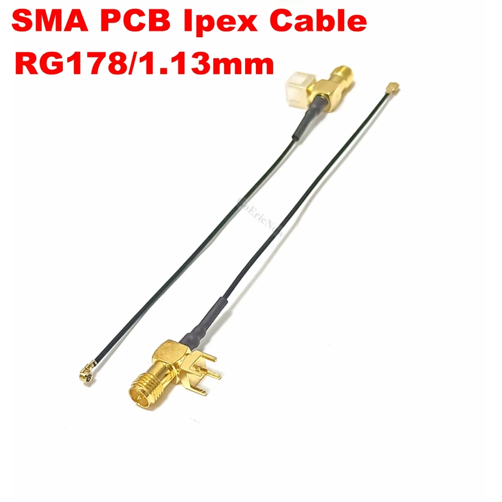 2-pcs-Extension-50ohm-Short-RP-SMA-SMA-Female-Right-Angle-PCB-Mount-to ...
