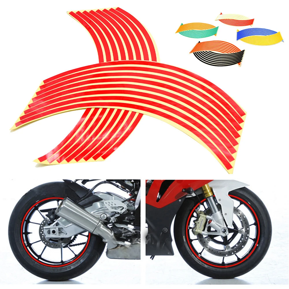 Dirt-Bike-Wheel-Sticker-Reflective-Decals-Rim-Tape-Strip-For-Honda-PCX ...