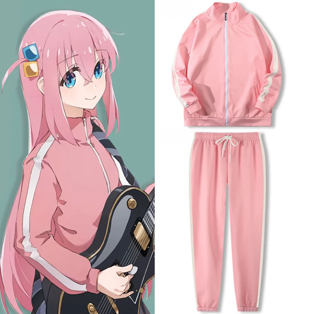 Bocchi-The-Rock-Cosplay-Costume-Goto-Hitori-Cosplay-Pink-Long-Sleeved ...