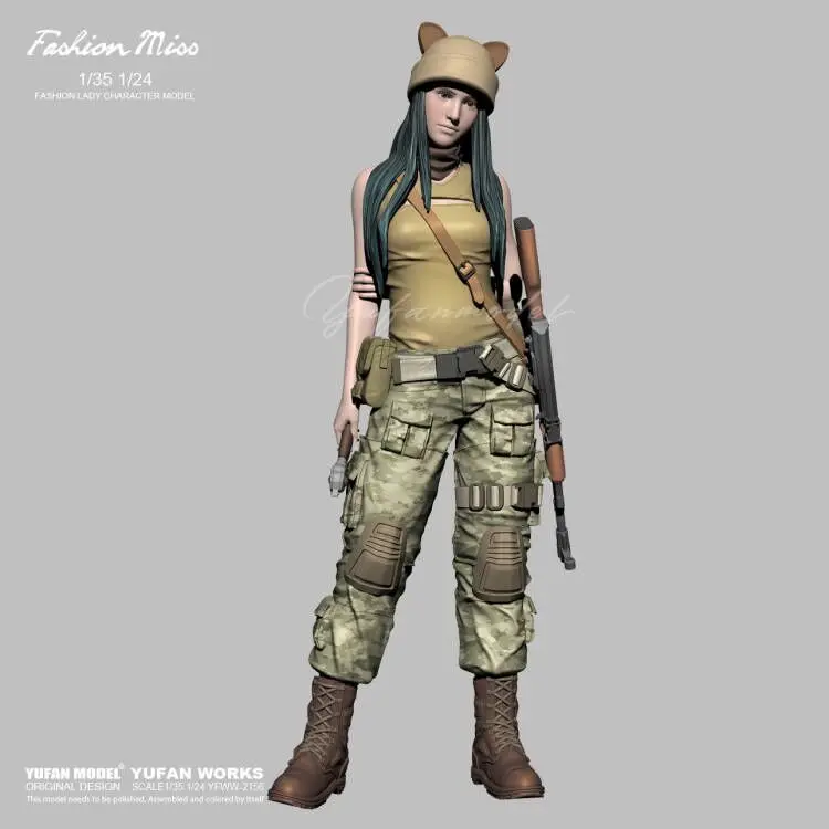 YUFAN MODEL Resin figure model kits DIY toy colorless and self ...