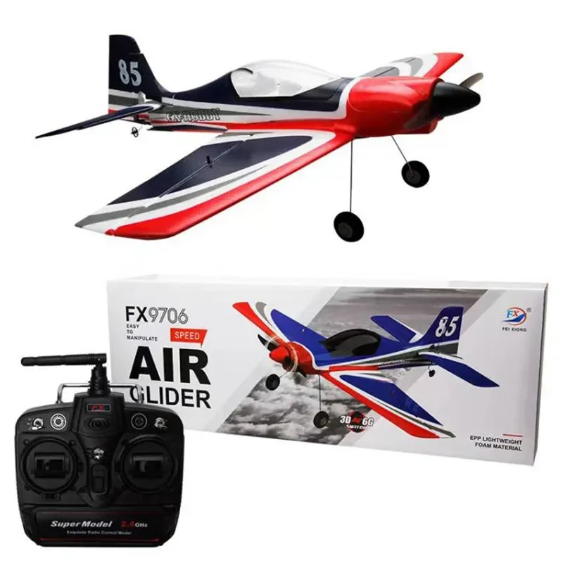 New-Fx9706-Remote-Control-Aircraft-Five-Channel-Red-Bull-Fighter-Fixed ...