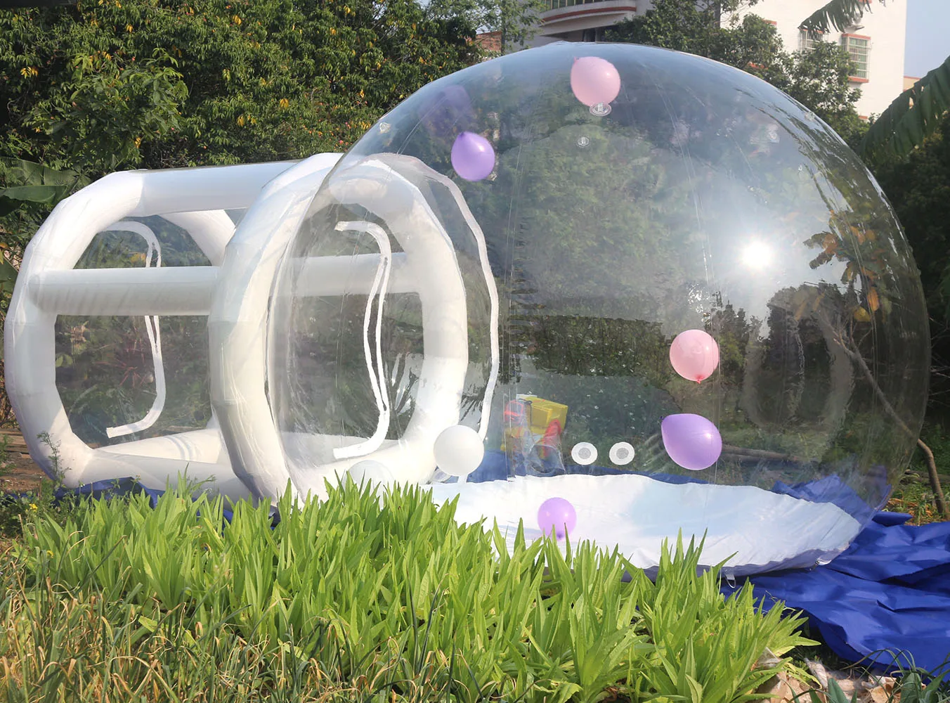 Outdoor Kids Party inflatable Crystal Igloo Dome Bubble Tent Clear ...