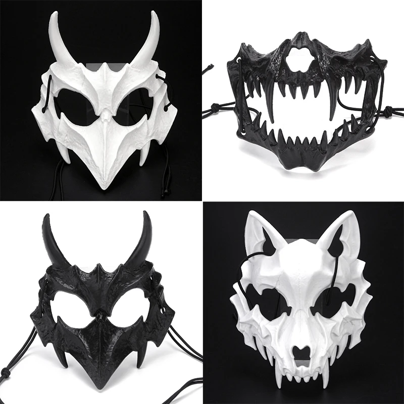Halloween Wolf Skull Mask | Skull Wolf Mask Cosplay | Mask Skeleton ...
