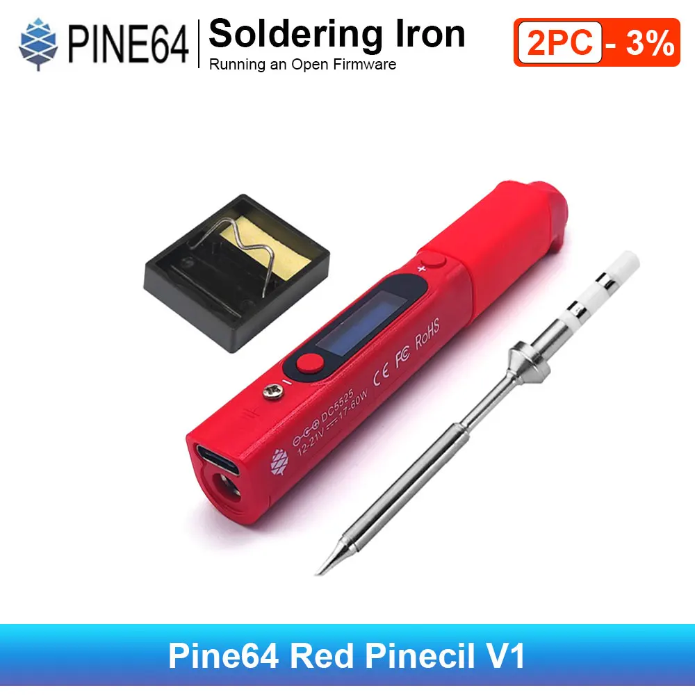 Pine64 Bb2 Pinecil Soldering Iron Usb Interface Portable Mini For Diy ...
