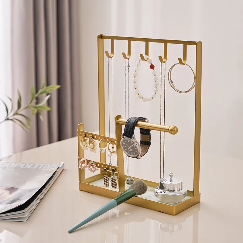 Multifunctional-Jewelry-Display-Rack-Earrings-Necklace-Organizer-Stand ...